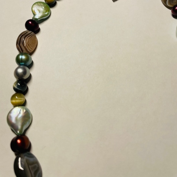 TGGC | Jewelry | Nwt Tggc 925 Pearl Agate Necklace | Poshmark